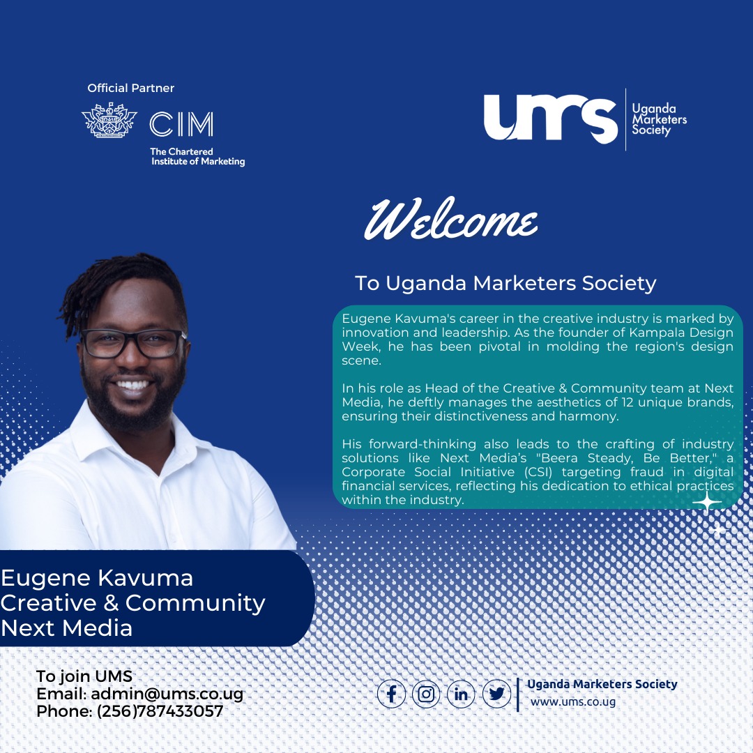 Eugene Kavuma Joins Uganda Marketers Society: A Creative Innovator's ...