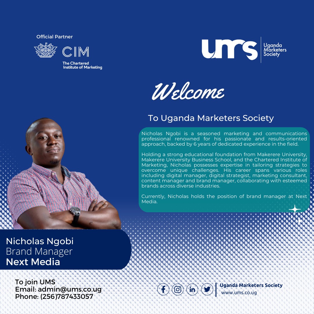 Nicholas Ngobi Joins Uganda Marketers Society: Elevating Marketing ...